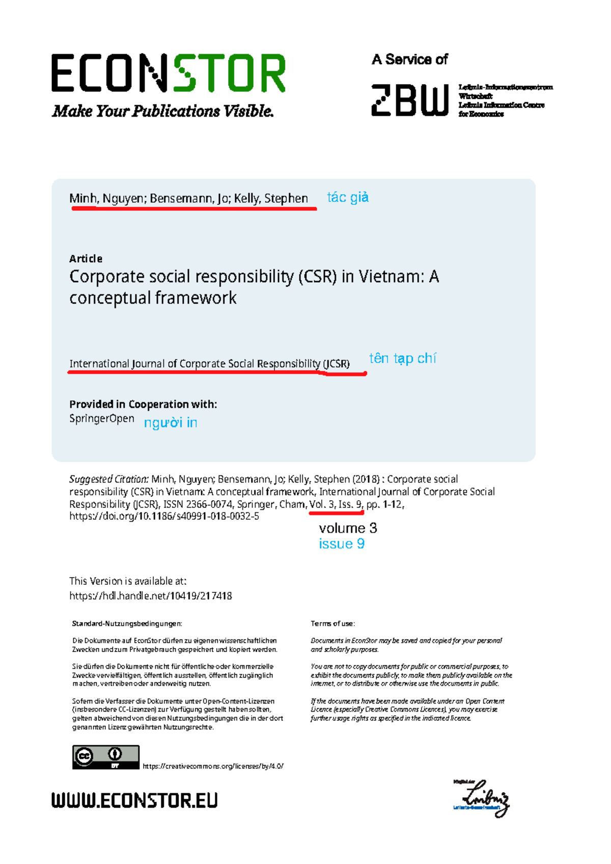 Corporate Social Responsibility (CSR) in Vietnam: A Conceptual ...