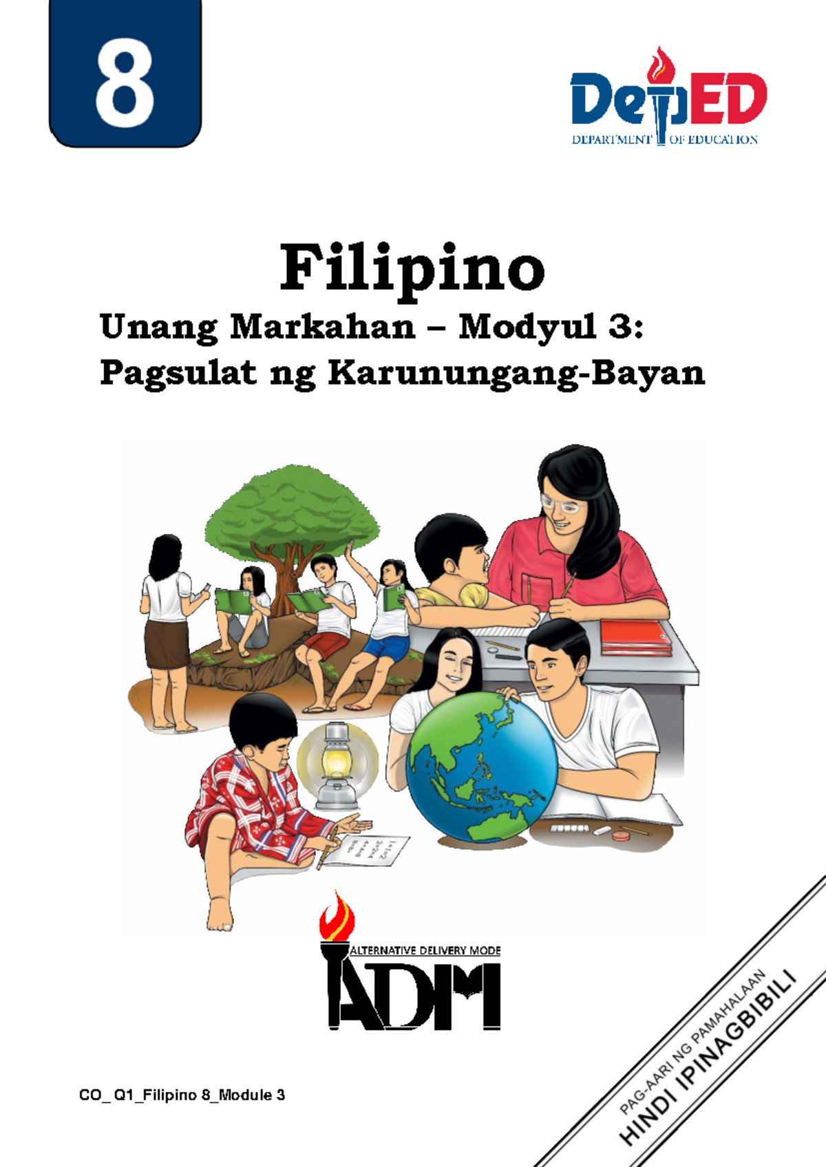 Filipino 8 Q1 Mod3: Pagsulat ng Sariling Karunungang Bayan - Studocu