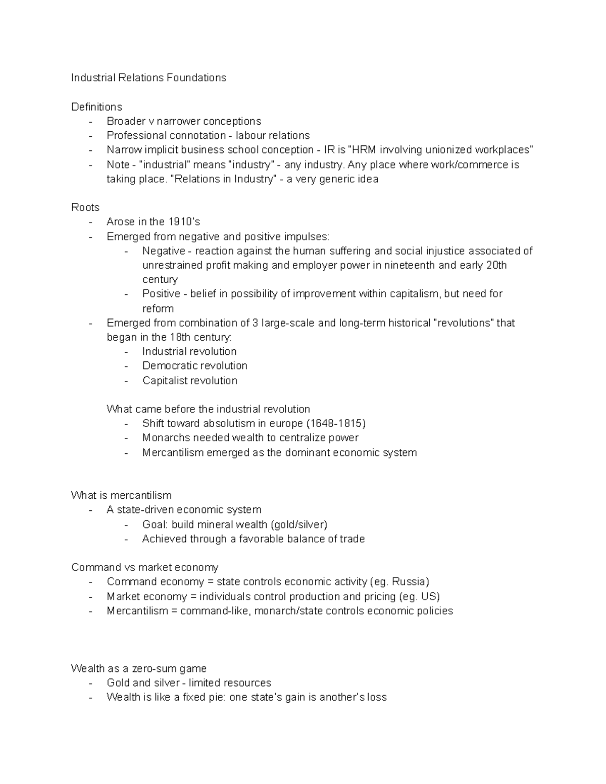 Industrial Relations Foundations: Key Concepts & Historical Context (IR ...