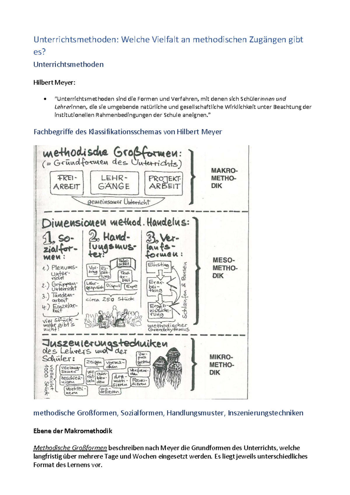 Vorlesung 8: Vielfalt der Unterrichtsmethoden und didaktische Ansätze ...