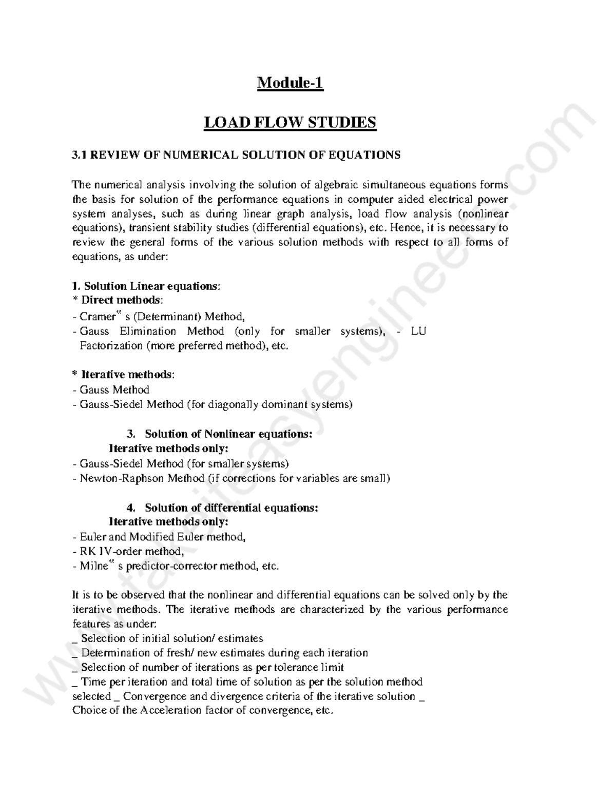 PSA-2 Load Flow Studies: Numerical Solutions & Analysis Techniques - Studocu