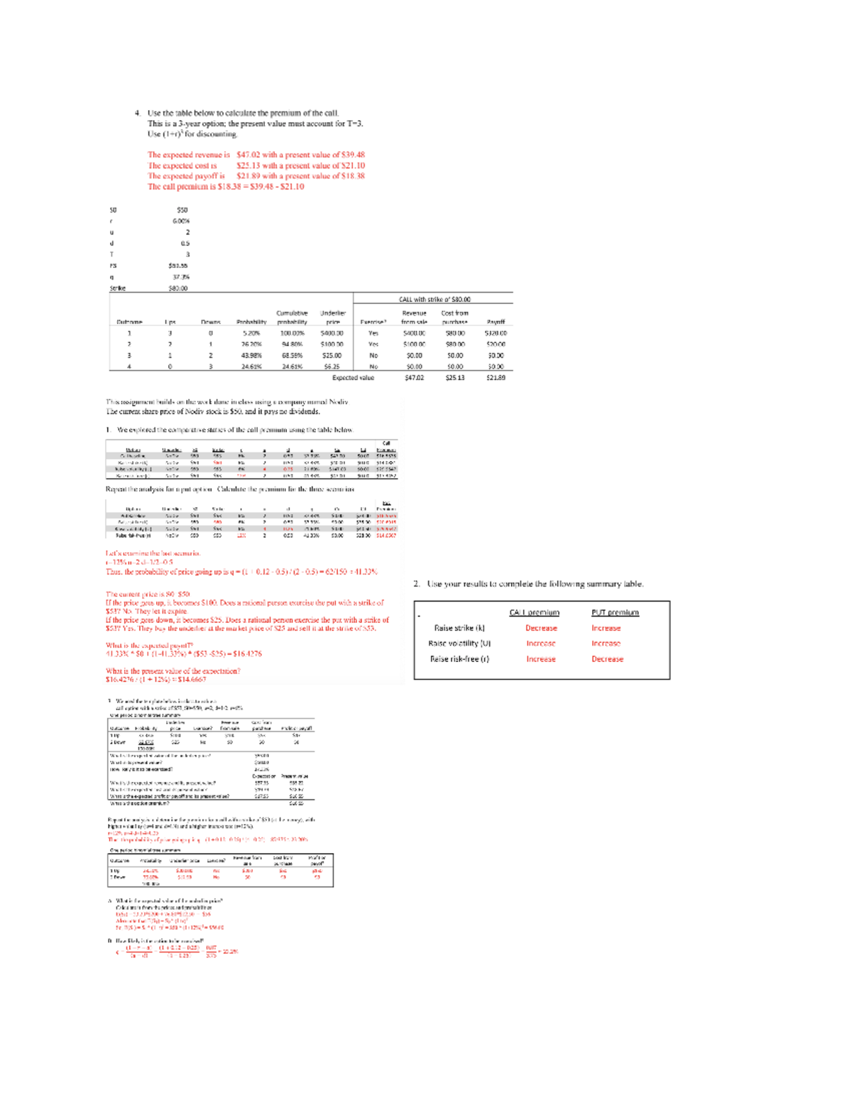 Untitled document - Homework #8 with correct answers - 4. Use the table below to calculate the ...