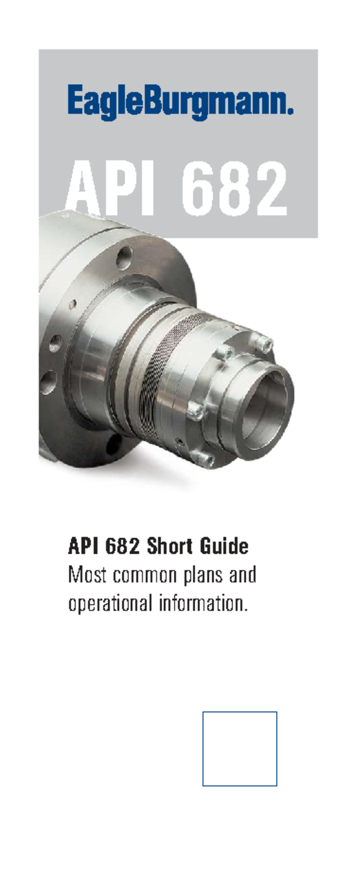 API 682 Short Guide: Common Plans & Operational Insights - Studocu