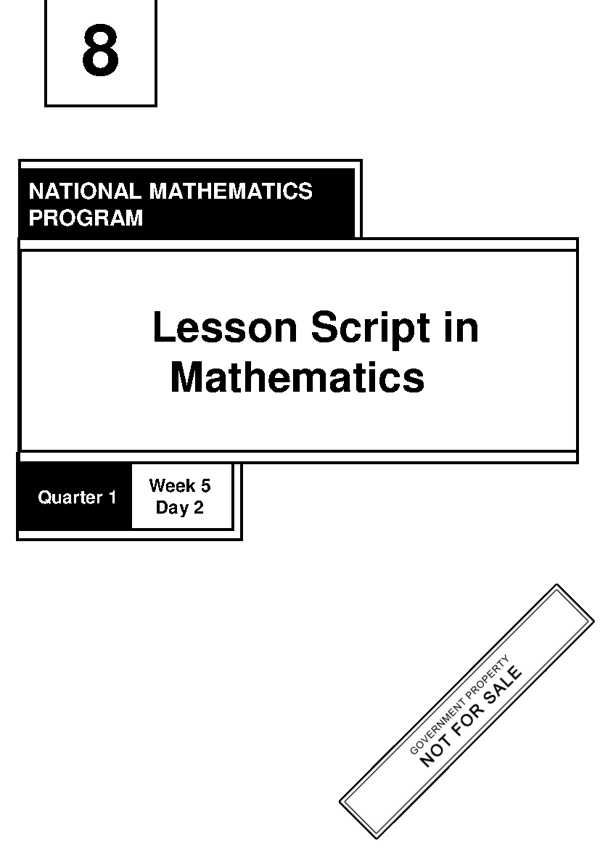 2024-LS2-G8 NMP Mathematics Q1 W5 D2 - 8 Quarter 1 Week 5 Day 2 ...