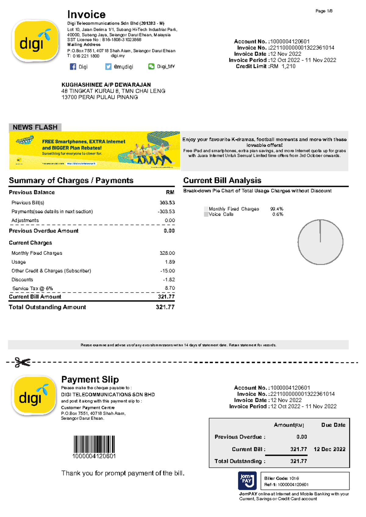 Digi Bill 13223610140 - Yes - Enjoy your favourite K-dramas, football ...