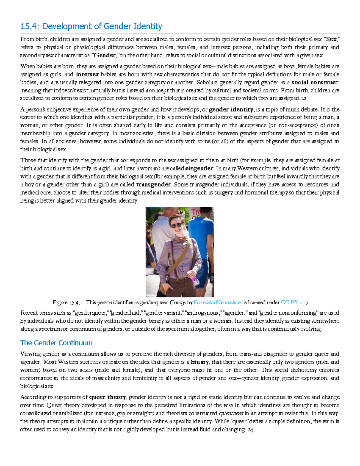 15.4: Understanding Gender Identity Development and Social Roles - Studocu