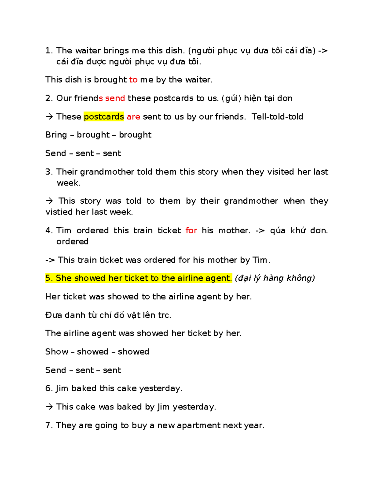 English Grammar: Passive Voice Exercises and Examples (ENG101) - Studocu