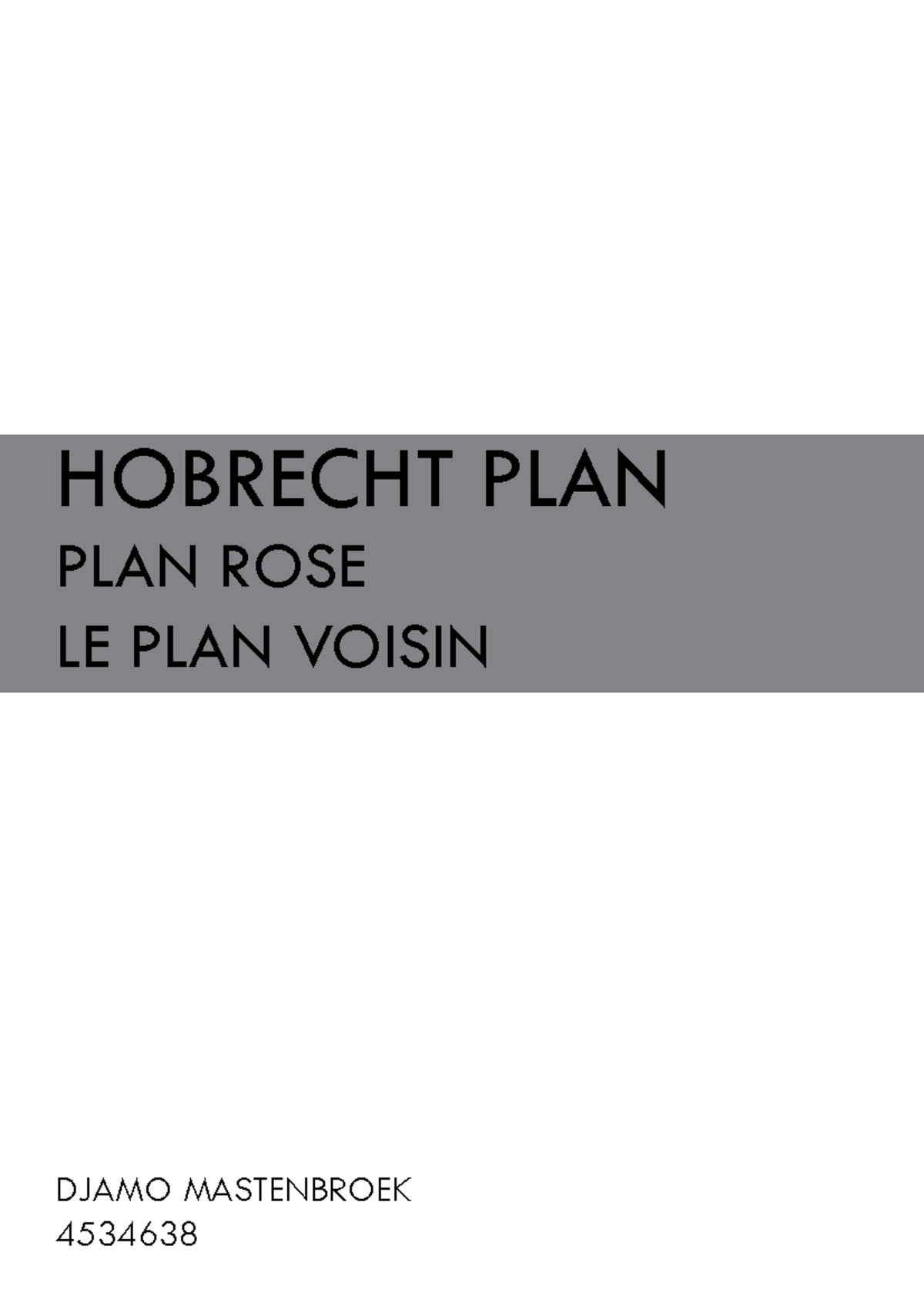 Analyse van de Hobrecht-, Rose- en Voisin-plannen in Berlijn 4534638 ...