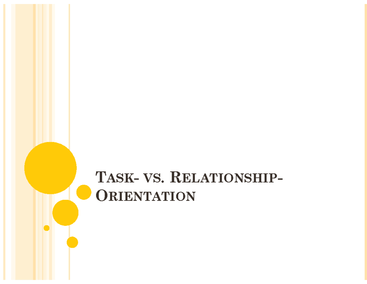 AFRI 3162 - Task vs. Relationship Leadership Styles Explained - Studocu