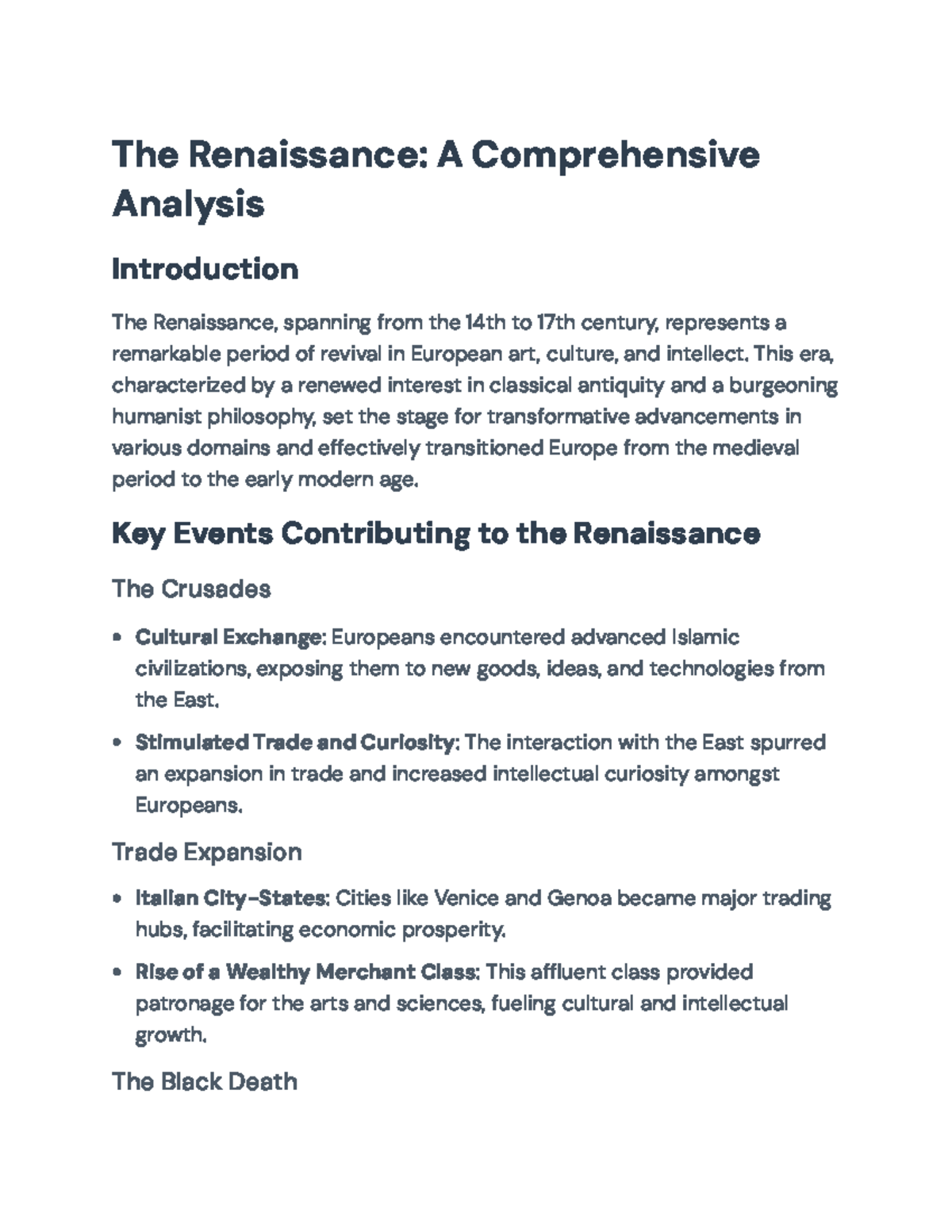 The Renaissance: Key Events, Ideas, and Influences Uncovered - The ...