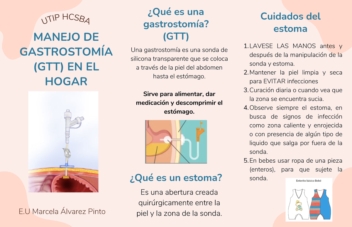 Manejo de gastrostomía - MANEJO DE GASTROSTOMÍA (GTT) EN EL HOGAR ¿Qué ...