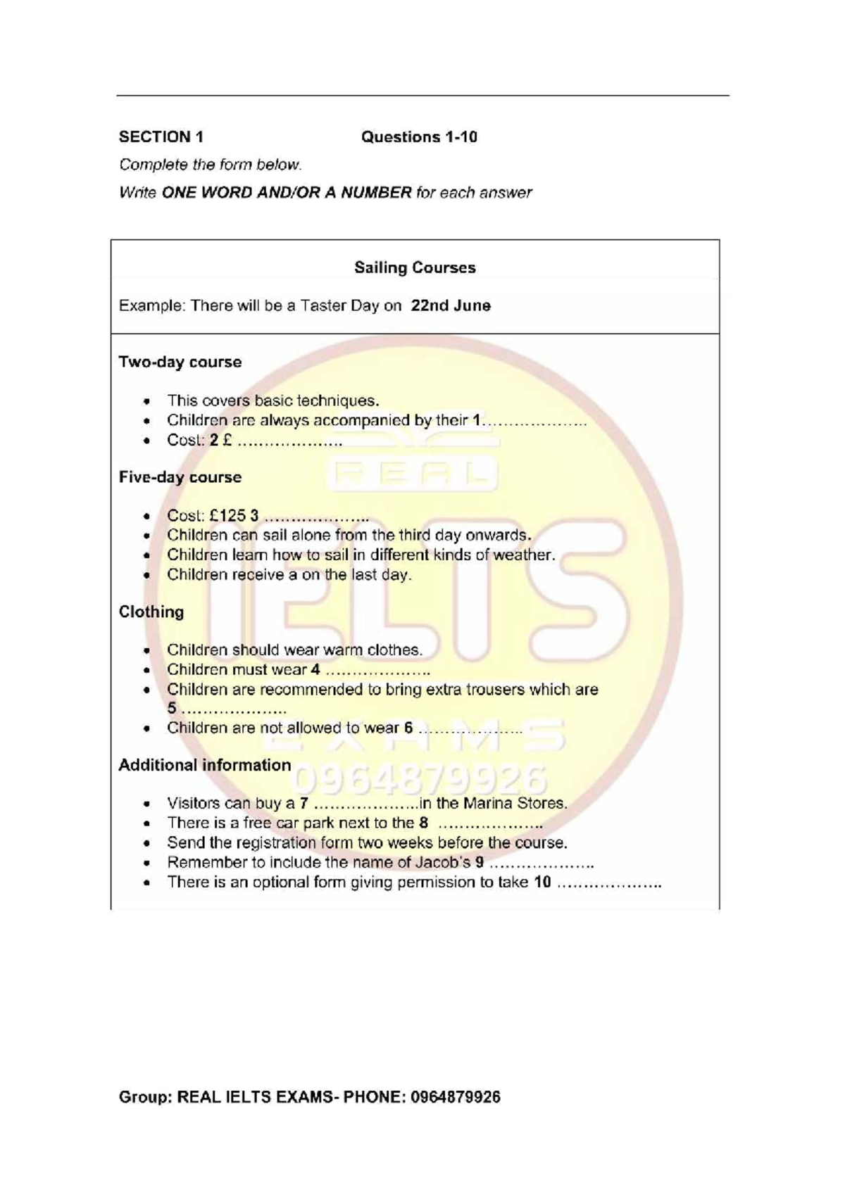 Test 6 - Final Exam - REAL IELTS Preparation Questions - Studocu