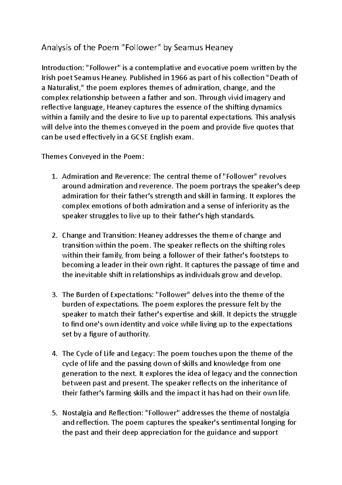 Analysis of the Poem "Letters from Yorkshire" by Maura Dooley ...