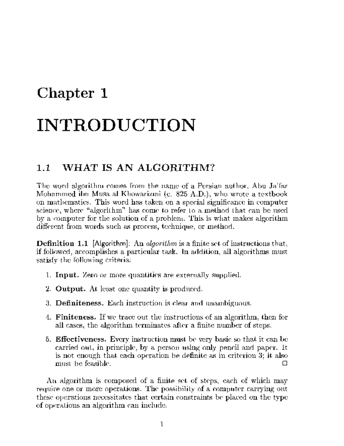 Algorithm Basic Concepts - 알고리즘 - Studocu