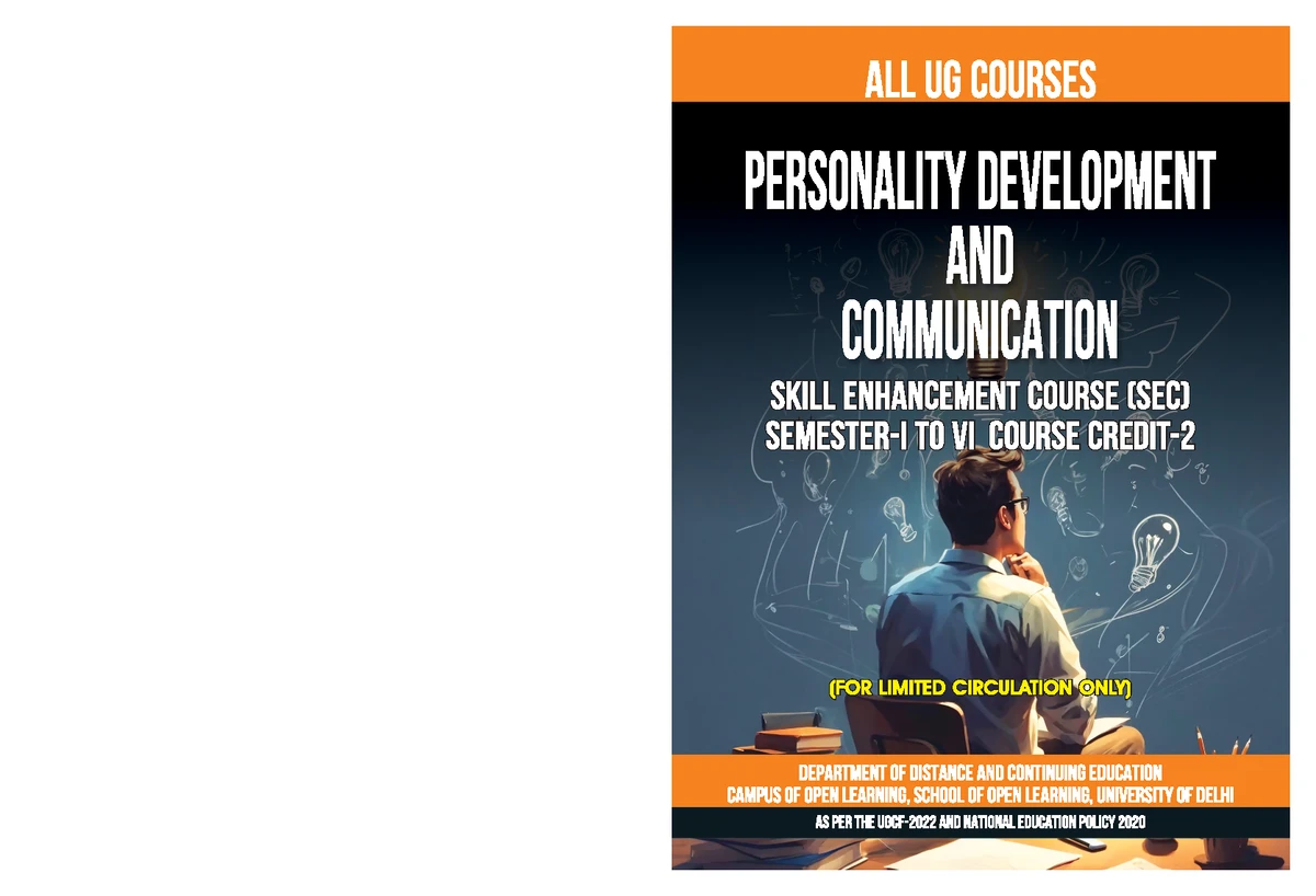 Personality Development 3418 - personality development and ... Personality Development 3418 - personality development and ...