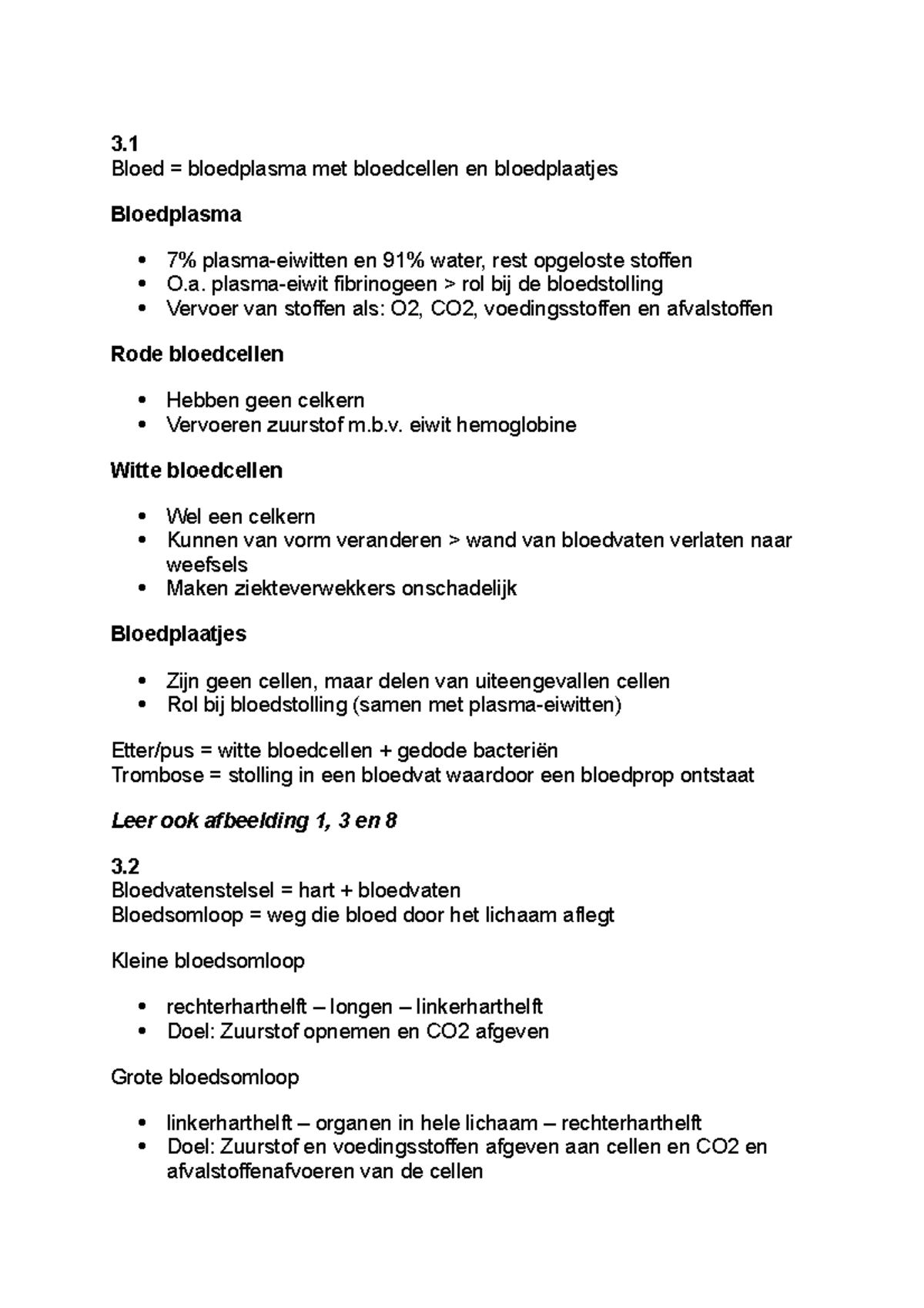 BCH101 - Hart en Bloedvaten: Functies, Anatomie en Immuniteit - Studeersnel