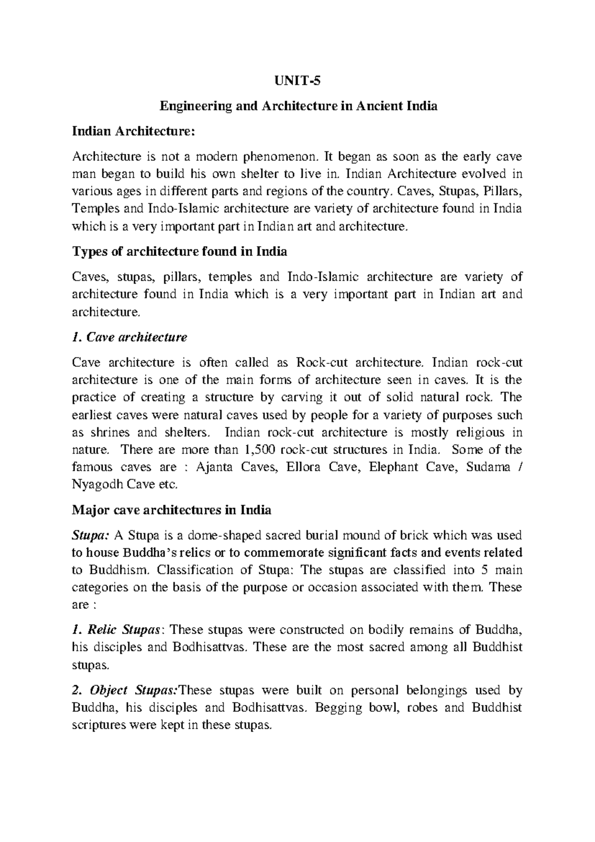 Essence of Indian Traditional Knowledge: KNC602 Unit 5 Notes - Studocu