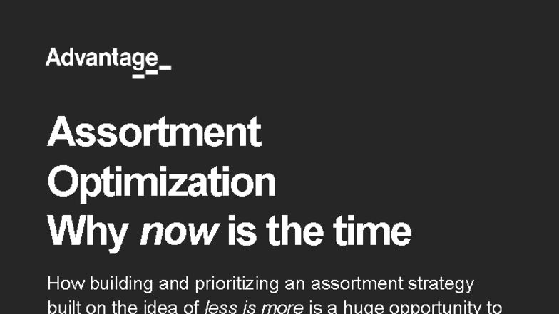 Assortment Optimization Strategies: A 2021 White Paper on CPG Trends ...