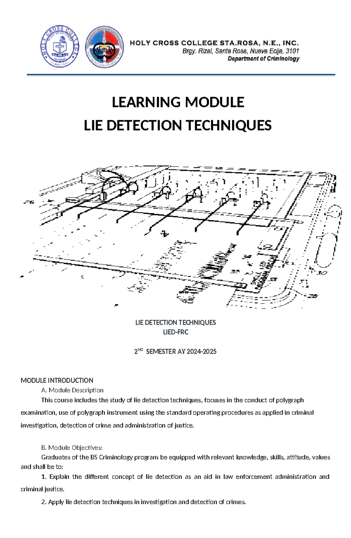 Lie Detection Techniques Learning Module (CRIM 2025) - Studocu