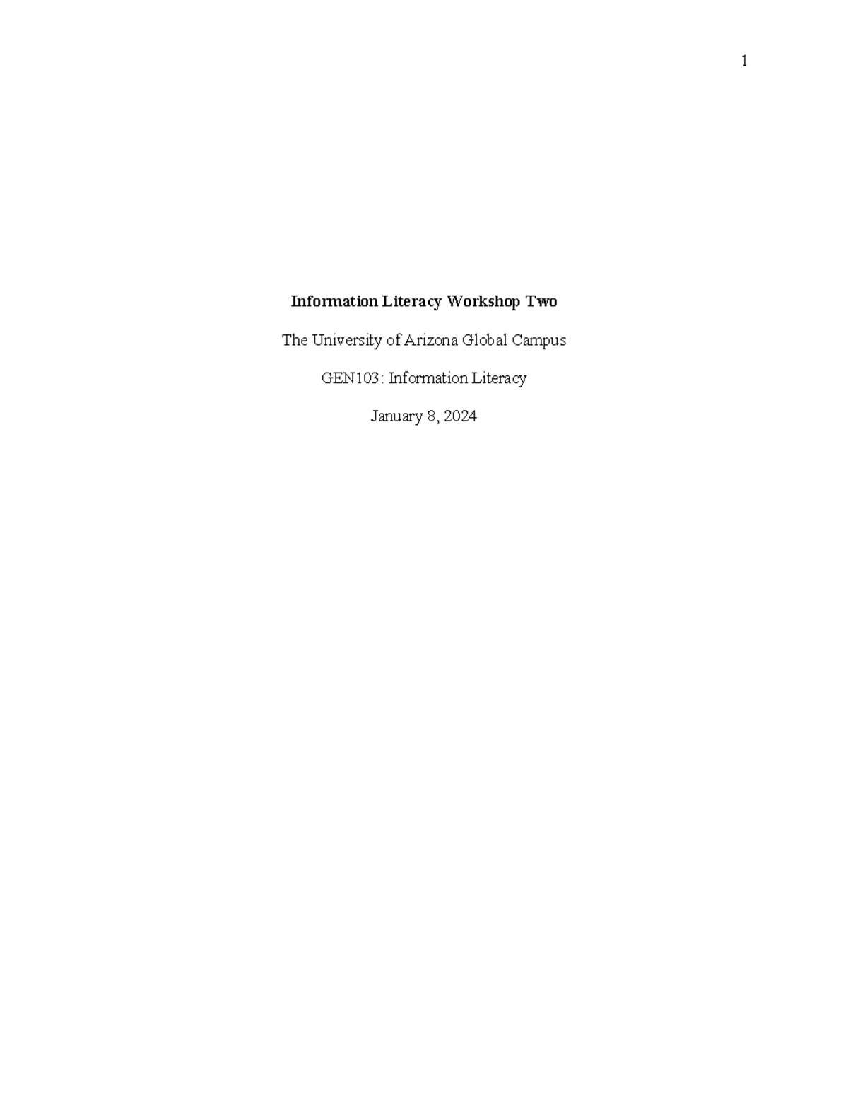 GEN 103 Final Project: Enhancing Research Skills and Information ...