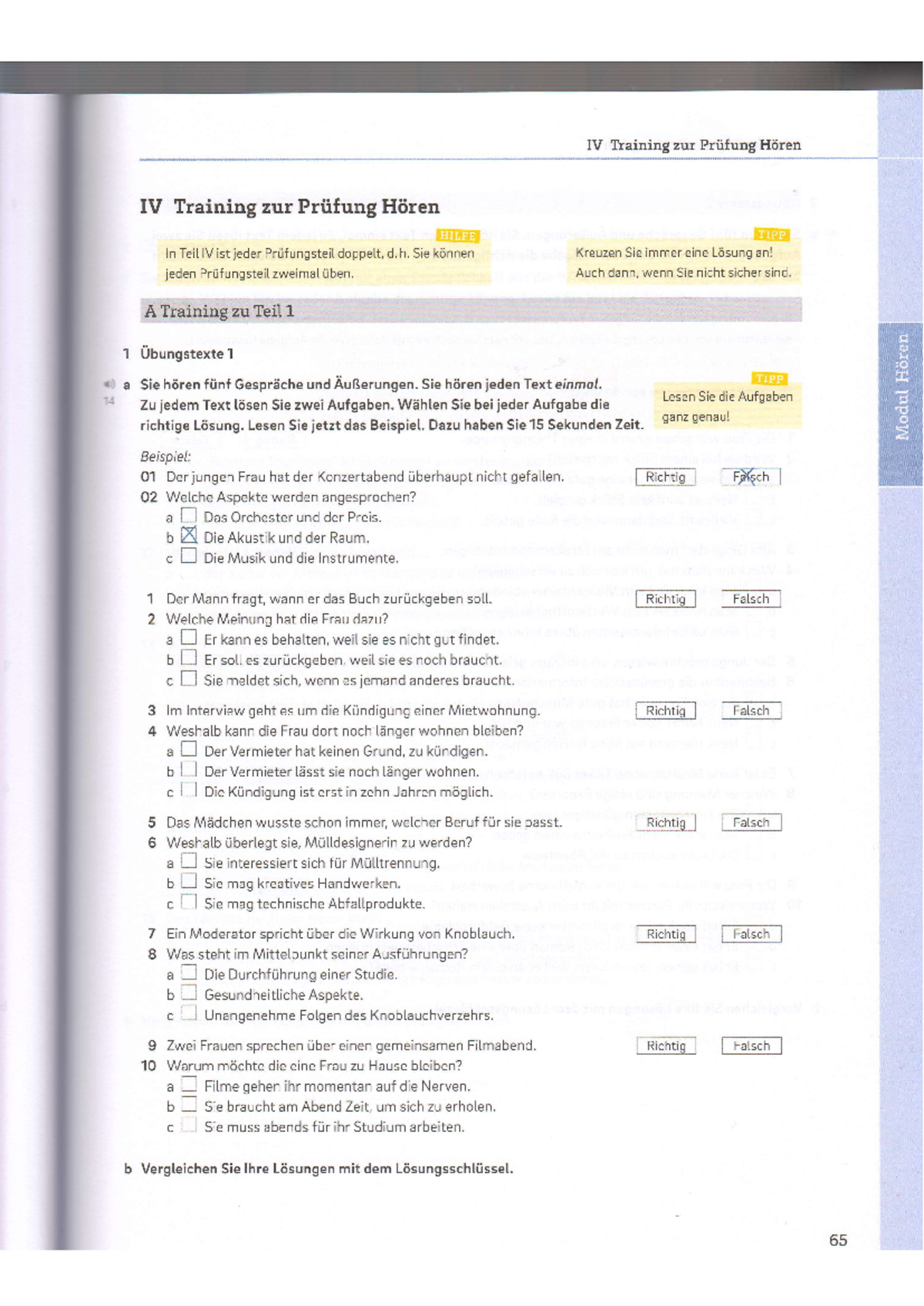B2 Training Hören: Listening Skills for B2 Level German - Studocu