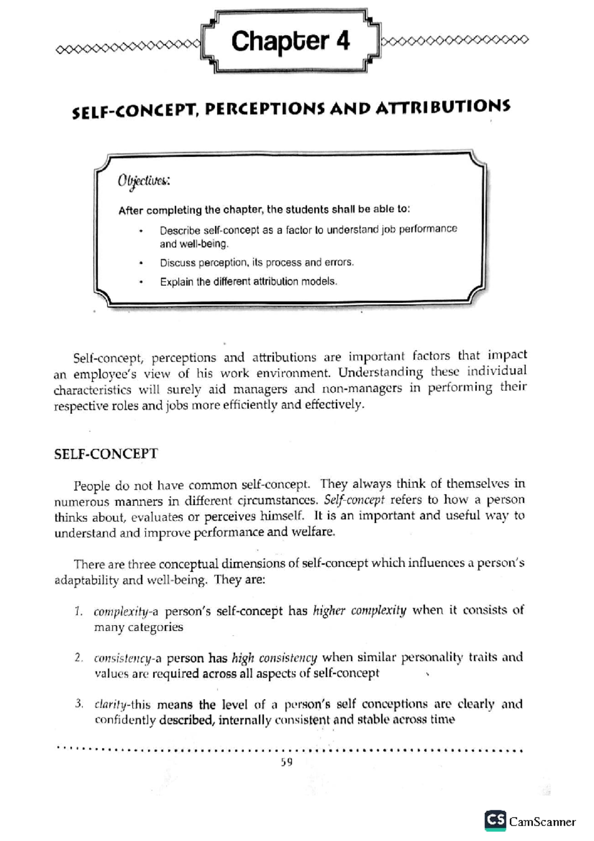 Chapter 4: Perceptions and Attributions in Human Behavior (CS) - Studocu