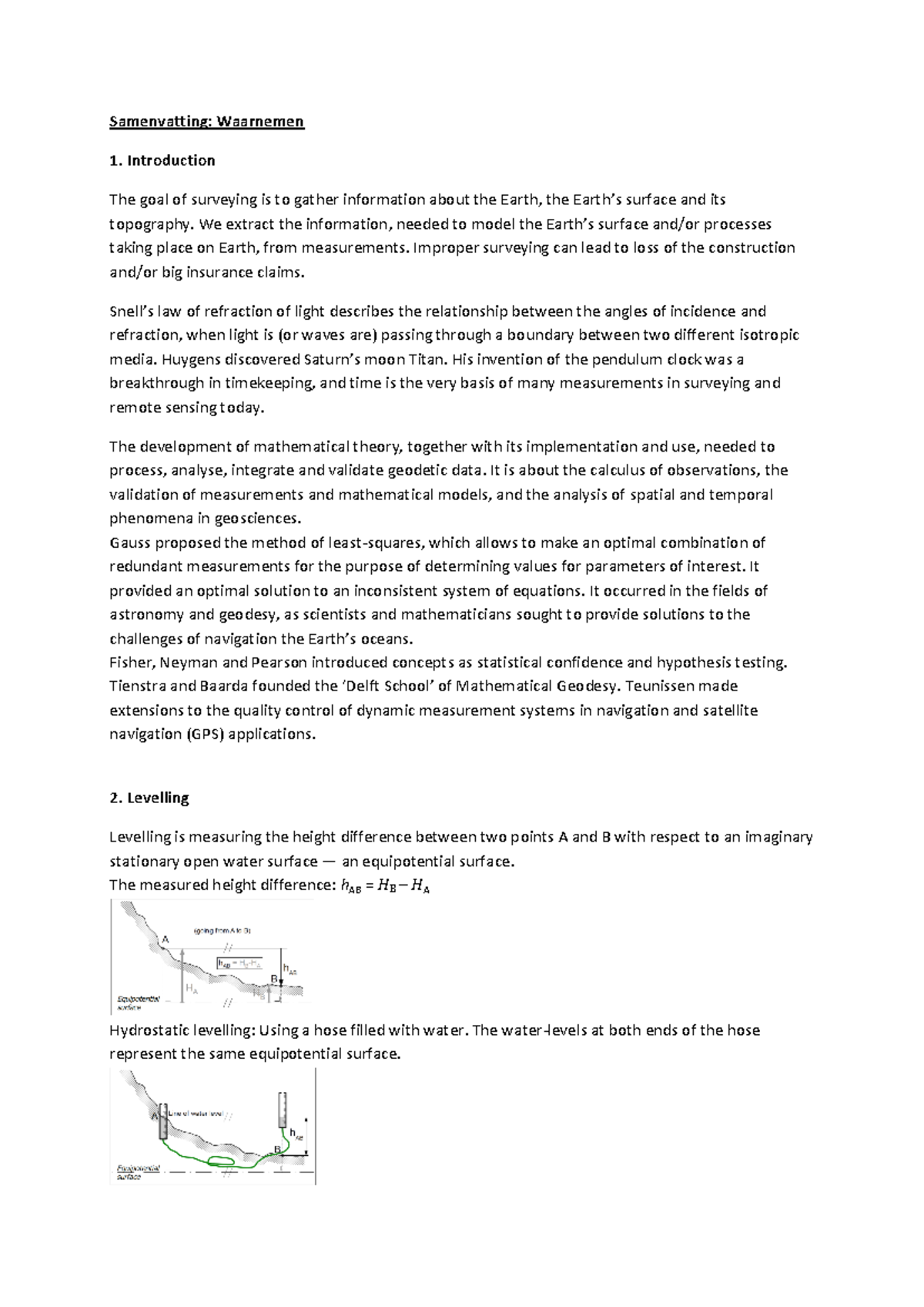 Summary - dictaat waarnemen - Warning: TT: undefined function: 22 Warning: TT: undefined ...