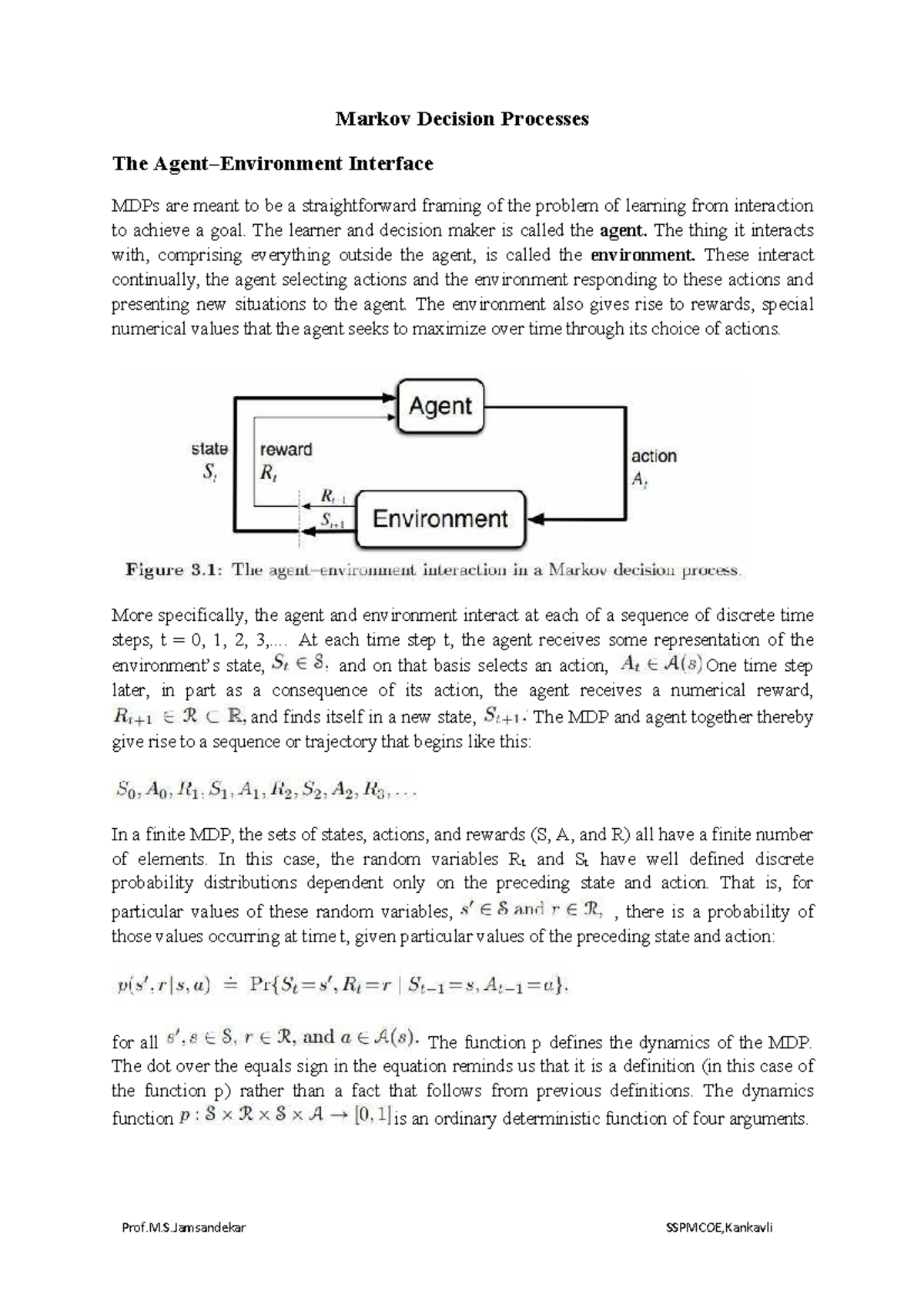 Markov Decision Processes (MDP) Overview and Key Concepts - Studocu