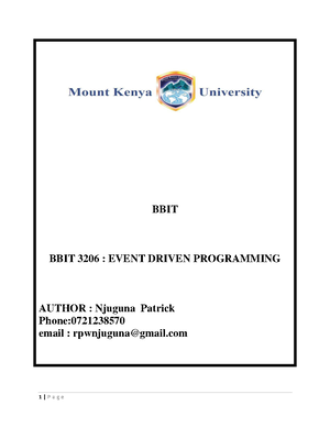 Computational Mathematics Module 1 Notes - MINISTRY OF EDUCATION ...