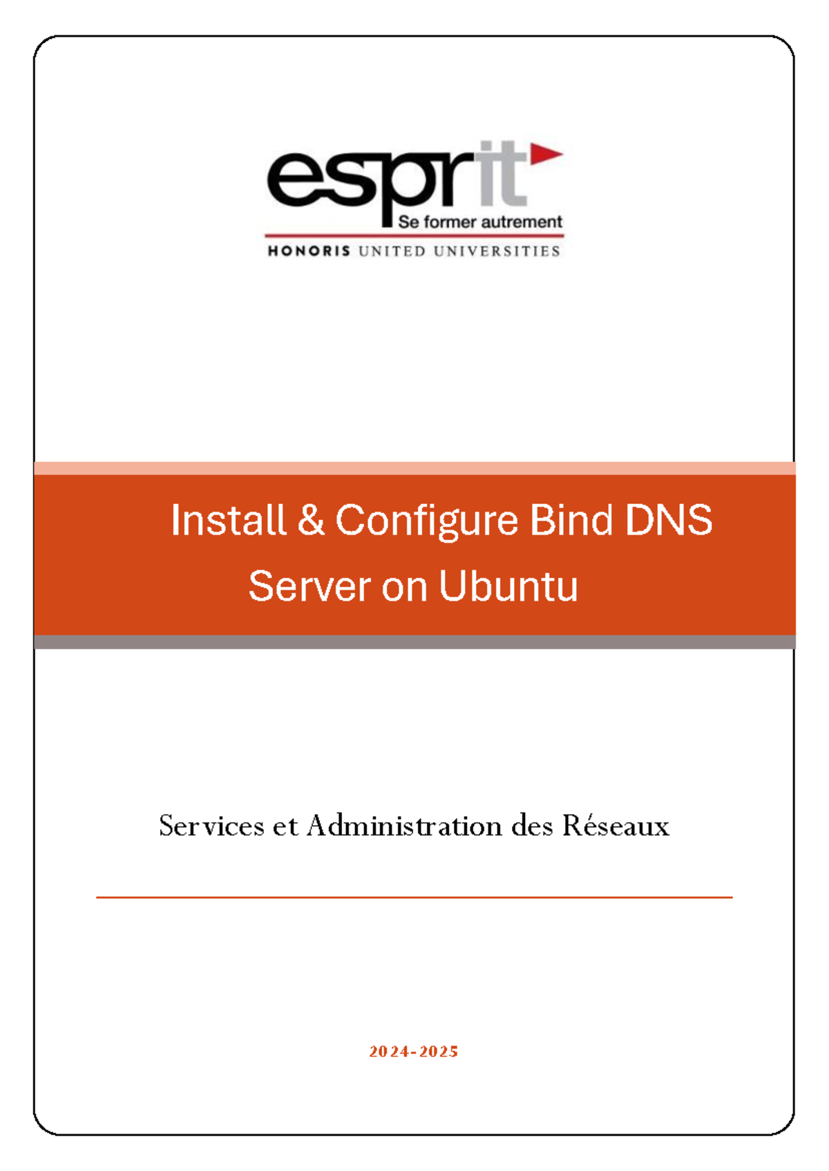 TP DNS 24-25: Installing and Configuring BIND DNS on Ubuntu - Studocu