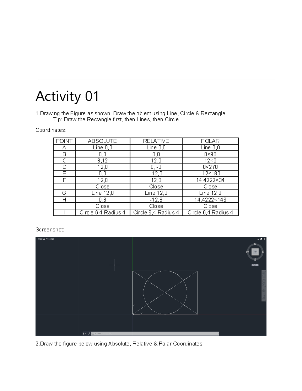 PUPActivity 01 - CAD - AutoCAD Drafting Techniques & Basics - Studocu
