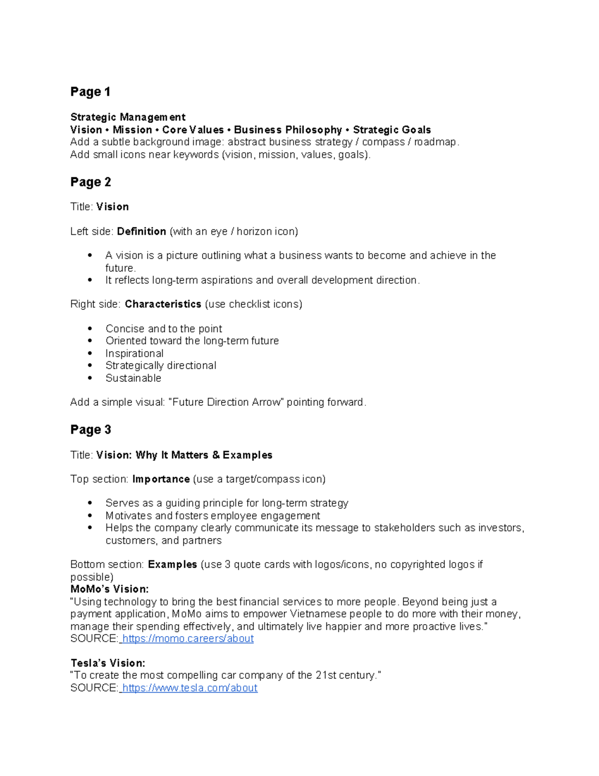 Strategic Management Overview: Vision, Mission, Goals & BSC - Studocu