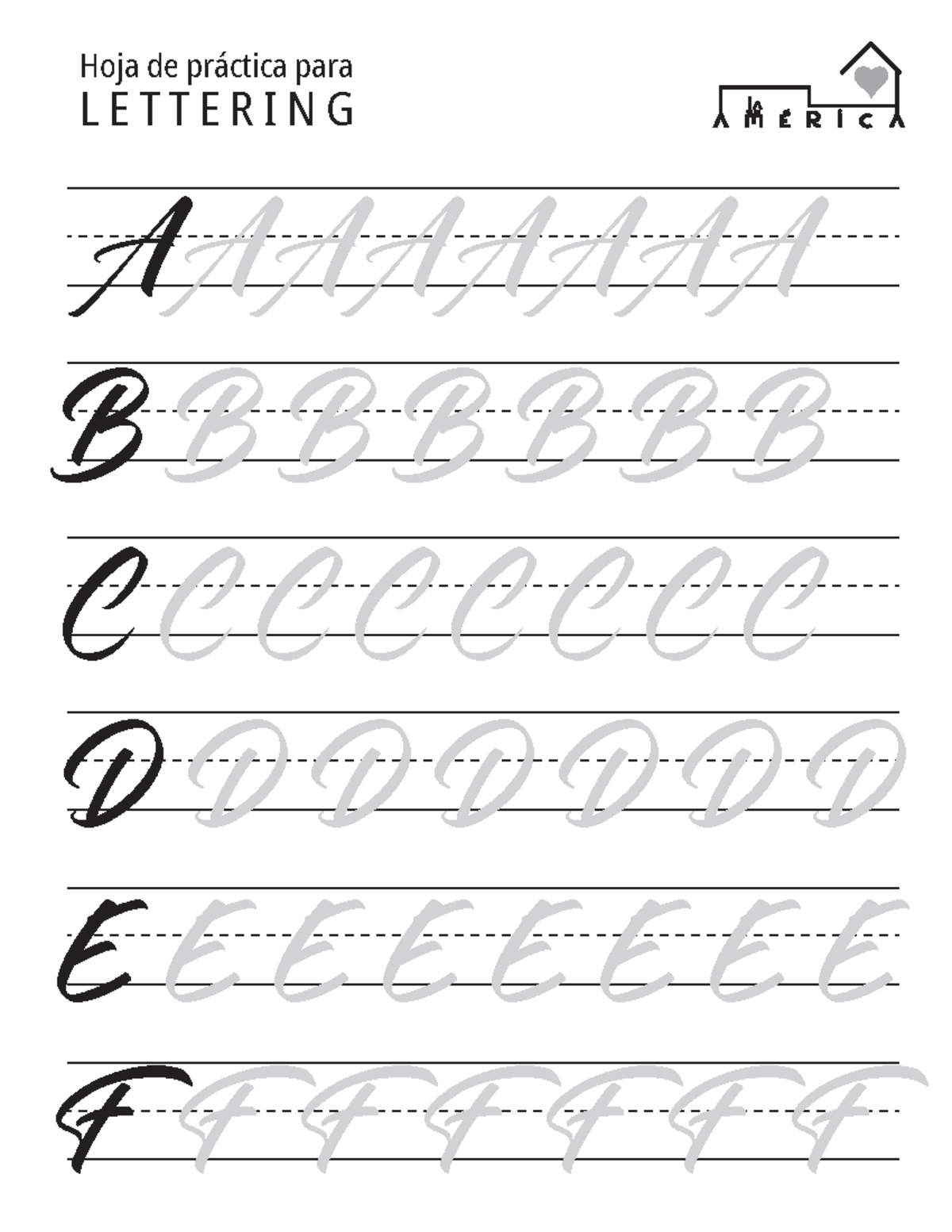 Hoja de Práctica para Lettering 4: Ejercicios y Ejemplos - Studocu