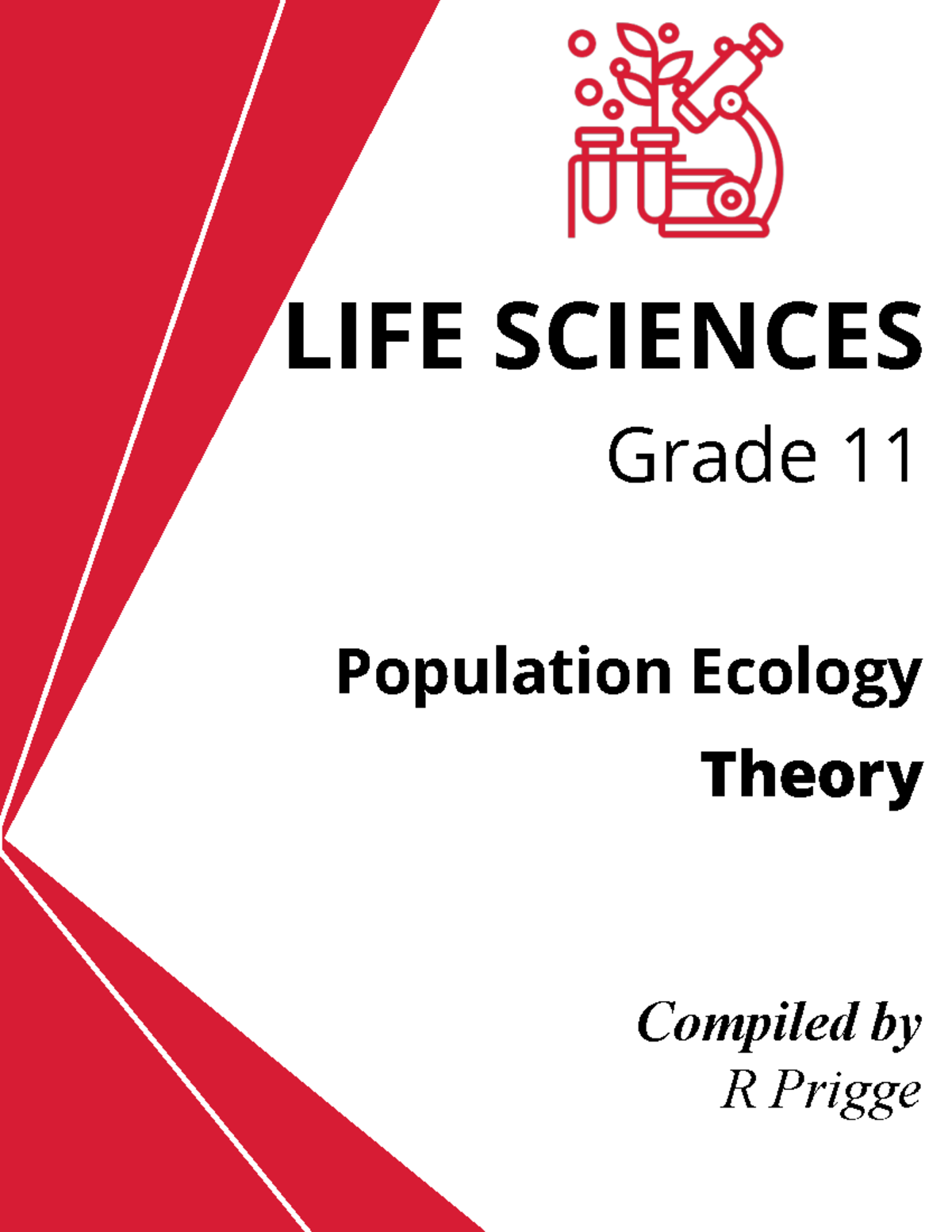 LIFE SCIENCES Grade 11 Population Ecology Theory Notes - Studocu