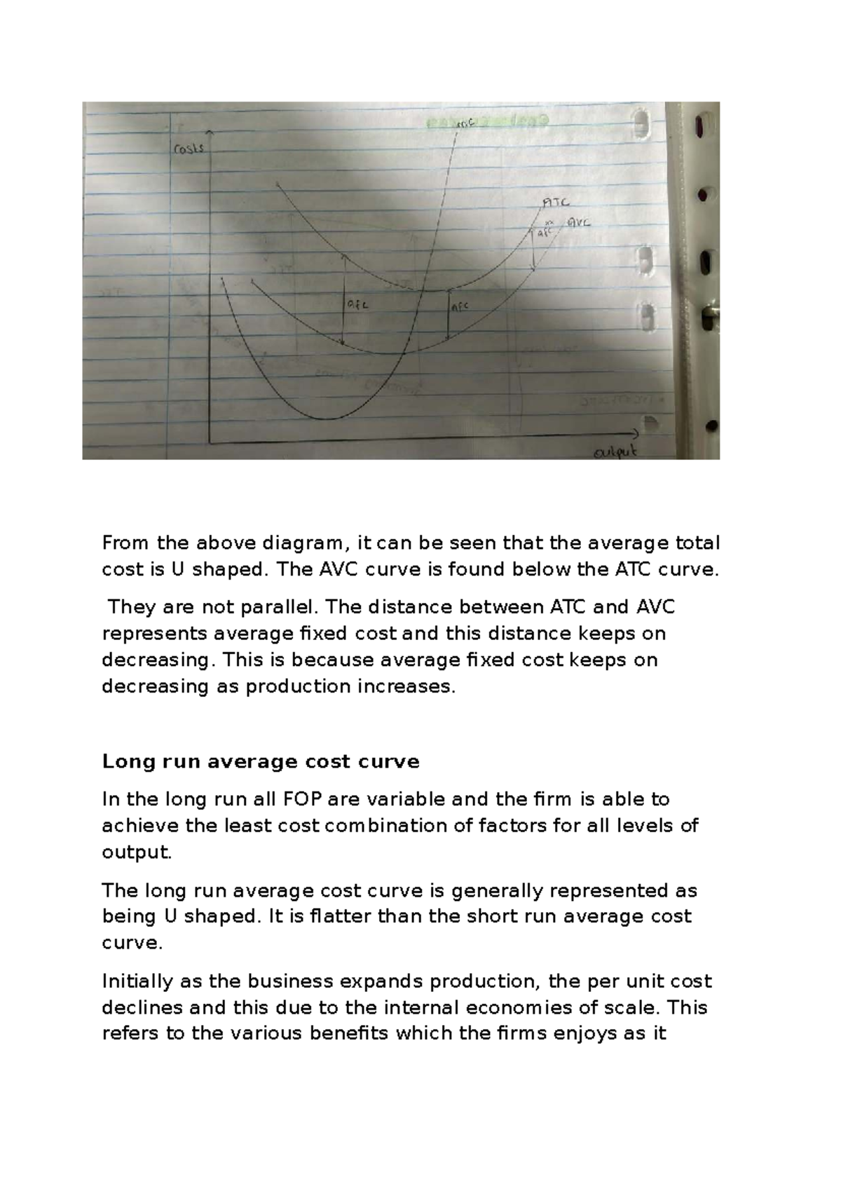 ECO 101: Understanding U-Shaped Cost Curves and Profit Maximization ...