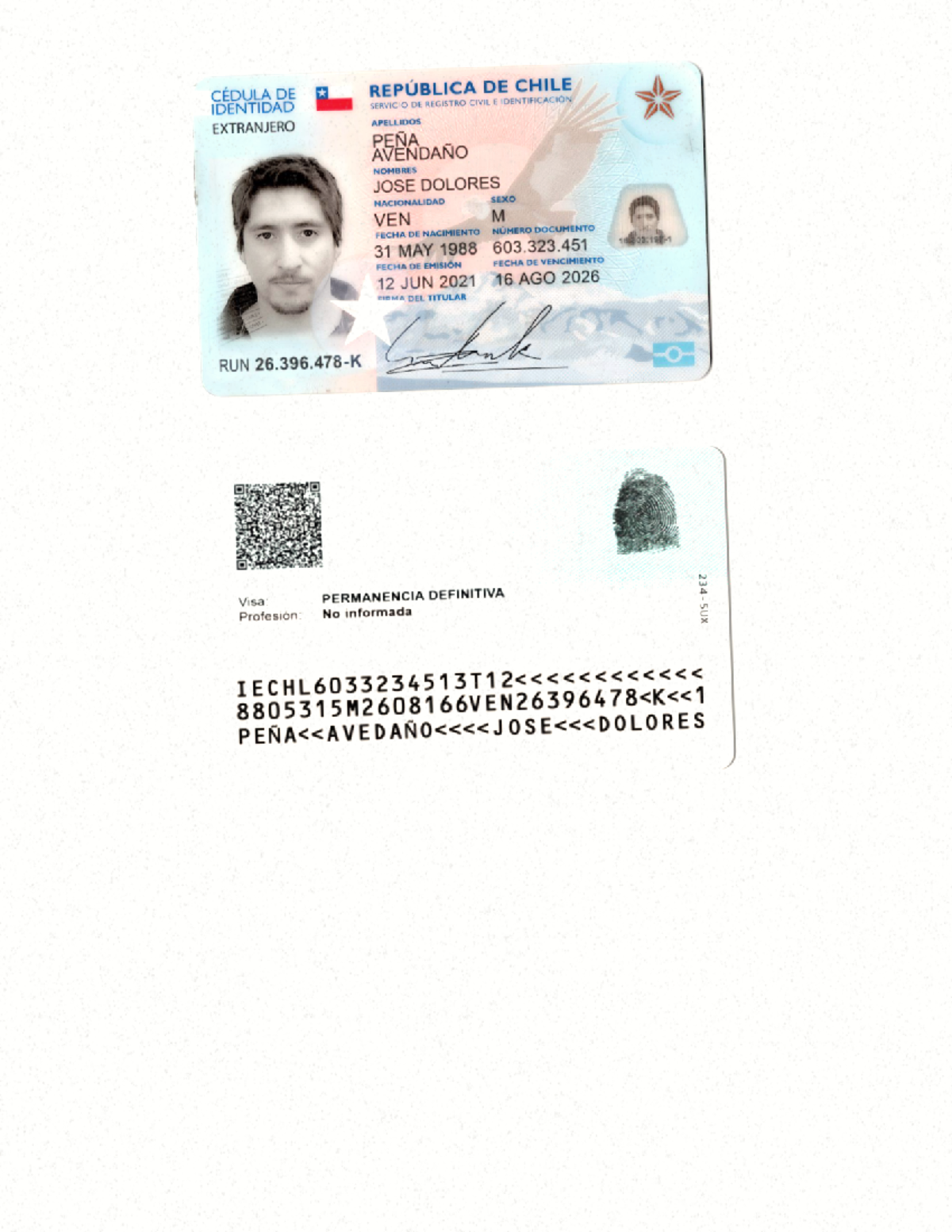 KK-scan - dddd - CÉDULA DE REPUBLICA DE CHILE IDENTIDAD SERVICIO DE ...