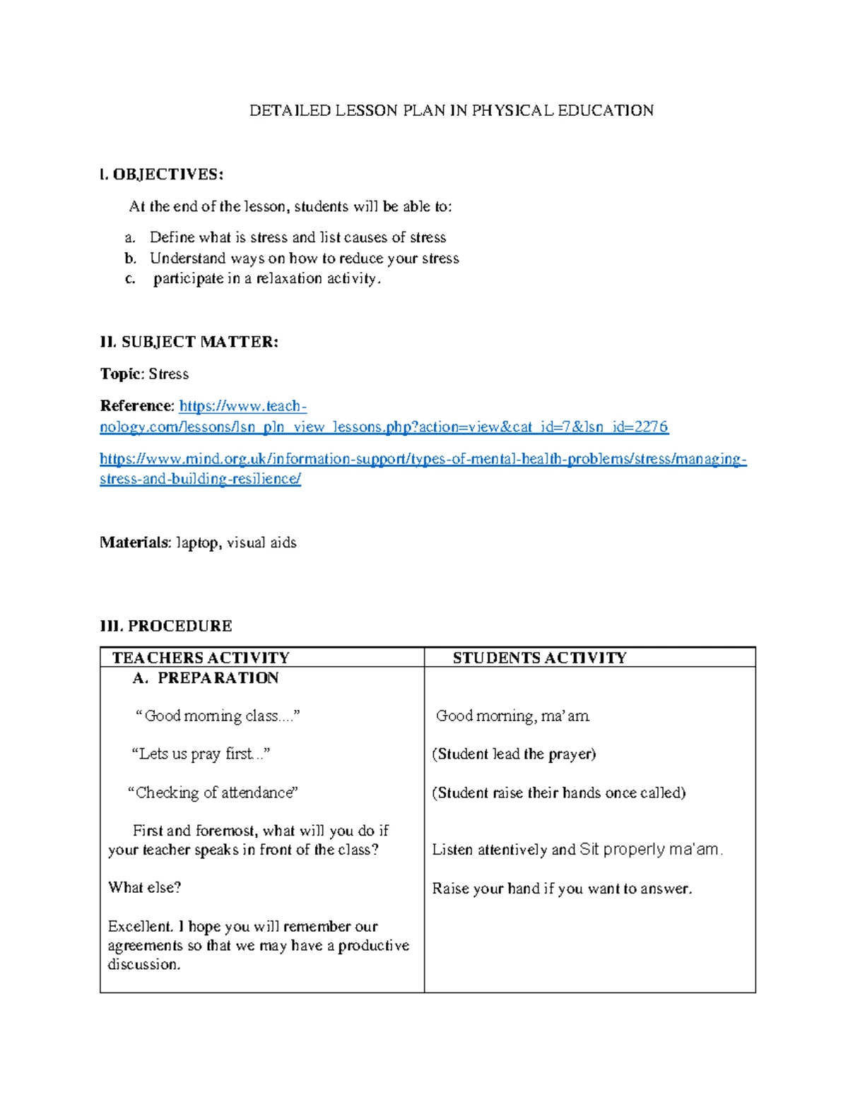 IEP Template for Individual Education Plan - IEP Document - Studocu