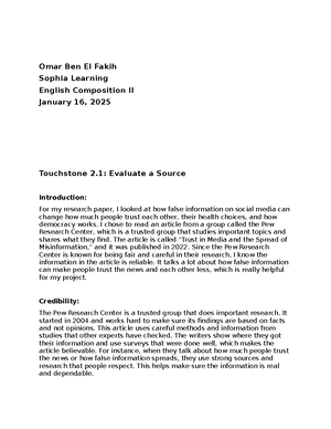 Unit 2 Touchstone Template (1) - ECON1010 Taking Charge of Your ...