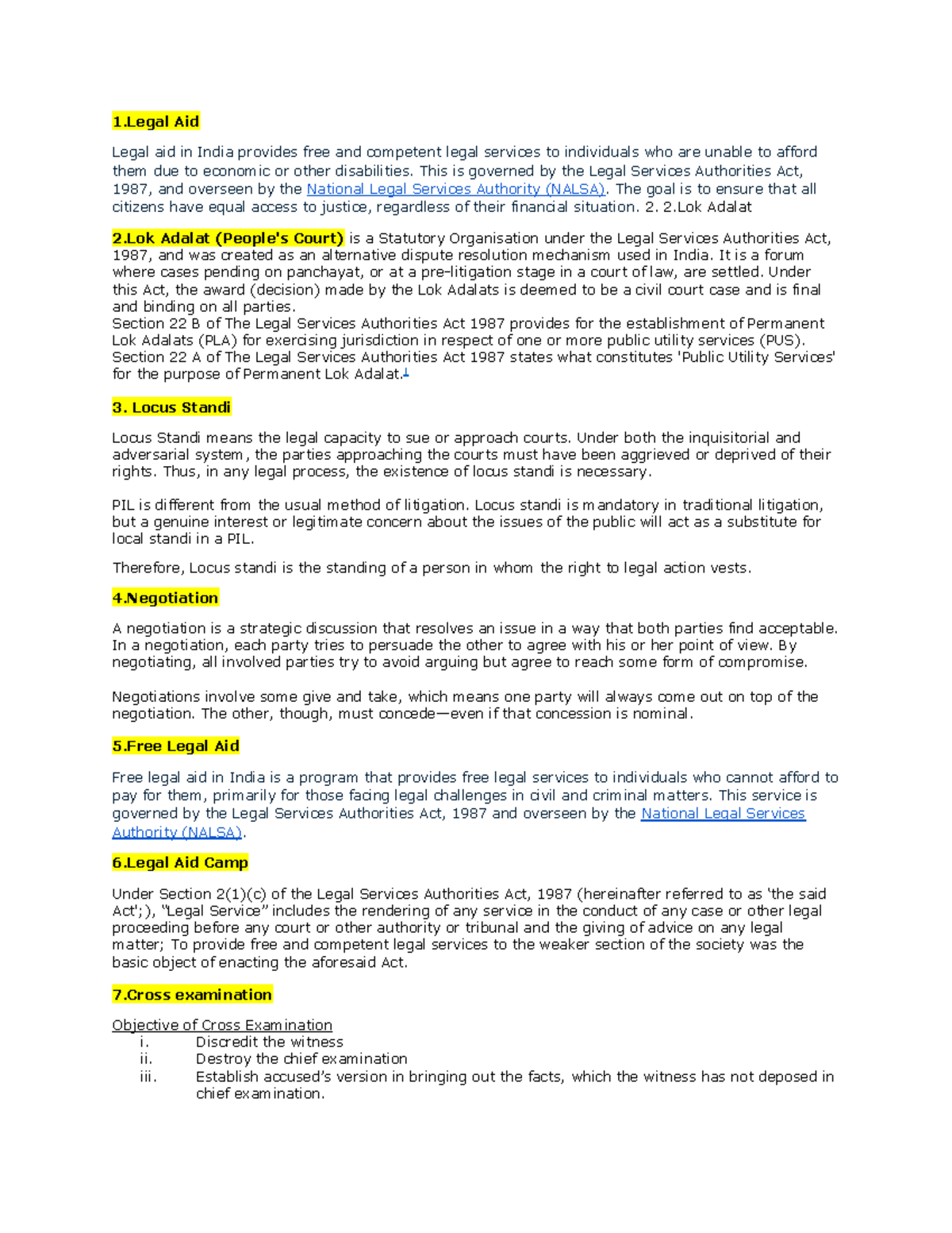 PIL short - Public interest laywering sho - 1 Aid Legal aid in India ...