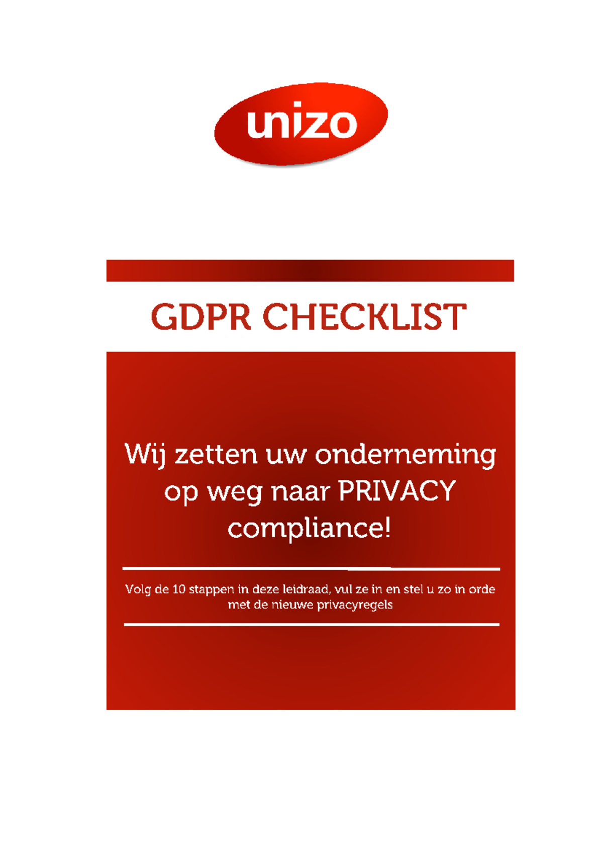 Checklist GDPR-1: Essentiële Stappen voor Gegevensbescherming - Studocu