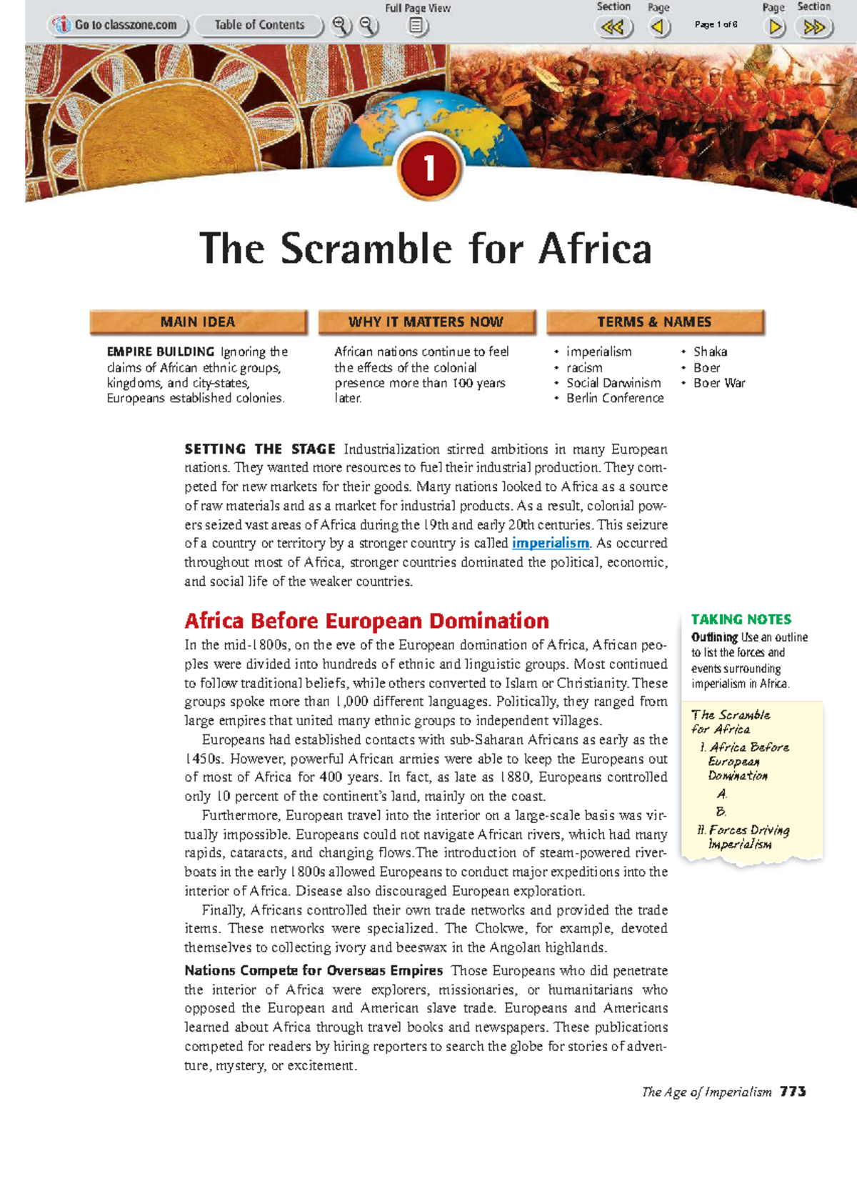 27.1 The Scramble for Africa: Imperialism and Its Lasting Impact - Studocu