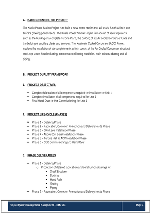 [Solved] List potential causes that could impact the project computer ...