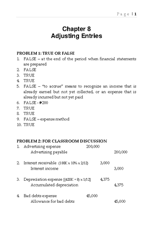 Quizzes Chapter 1 Introduction TO Accounting - Chapter 1 Introduction ...