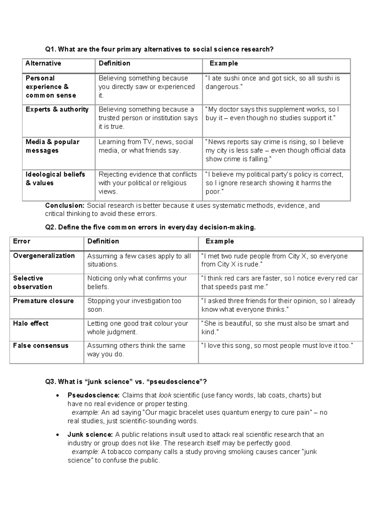 PSYC201 Final Exam Study Notes: Key Concepts & Research Methods - Studocu
