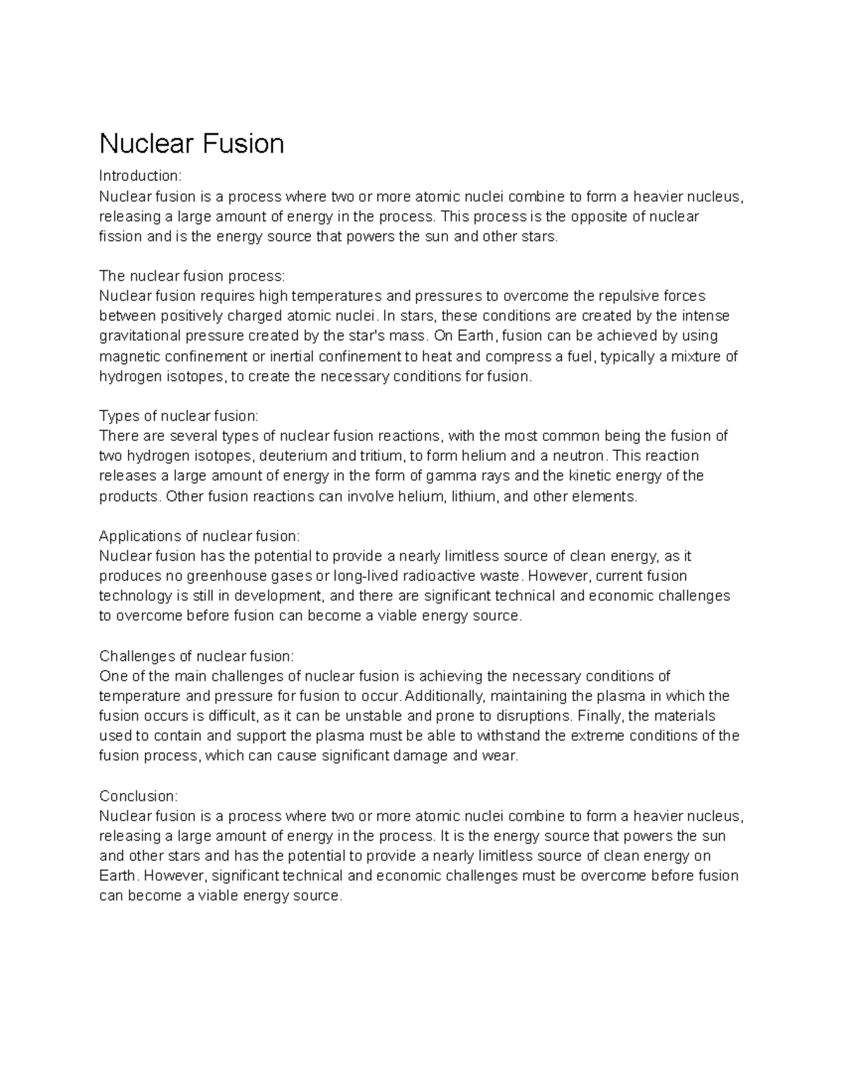 General Physics III (PHY-2040) Lecture 18 - Nuclear Fusion - Nuclear ...