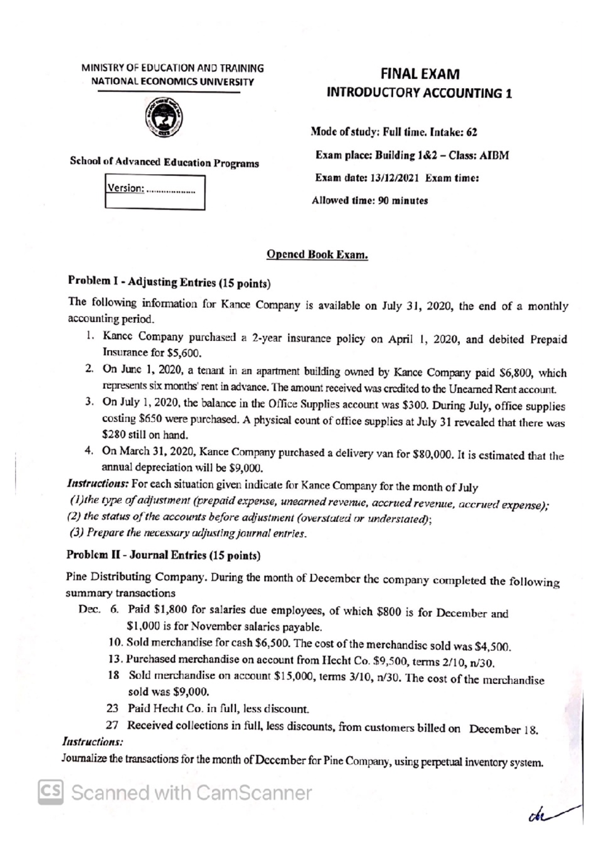 Final Exam Financial Accounting Notes - Studocu