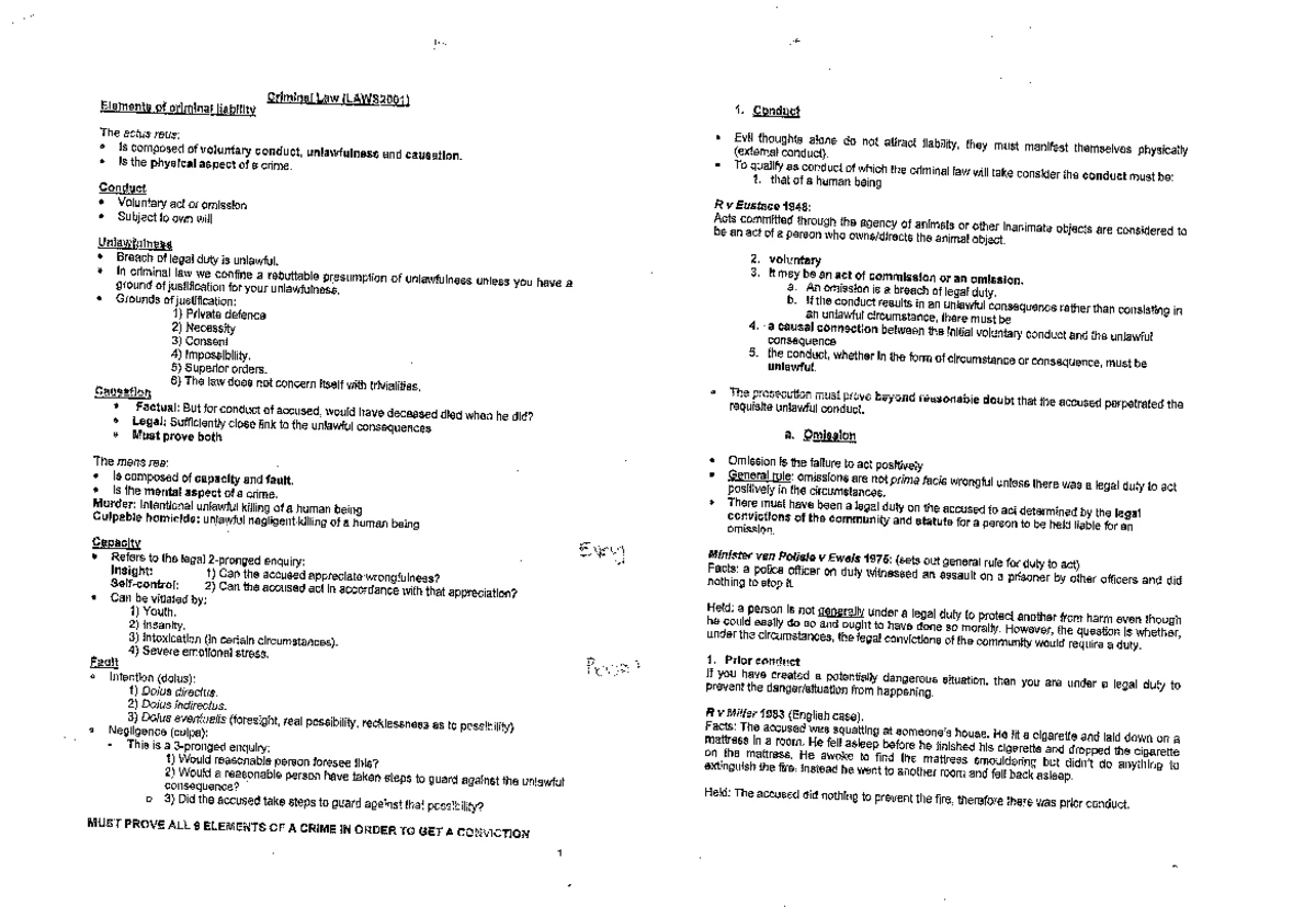 (5) Unlawfulness (Part 1) - Unlawfulness (Part 1) Background We begin ...