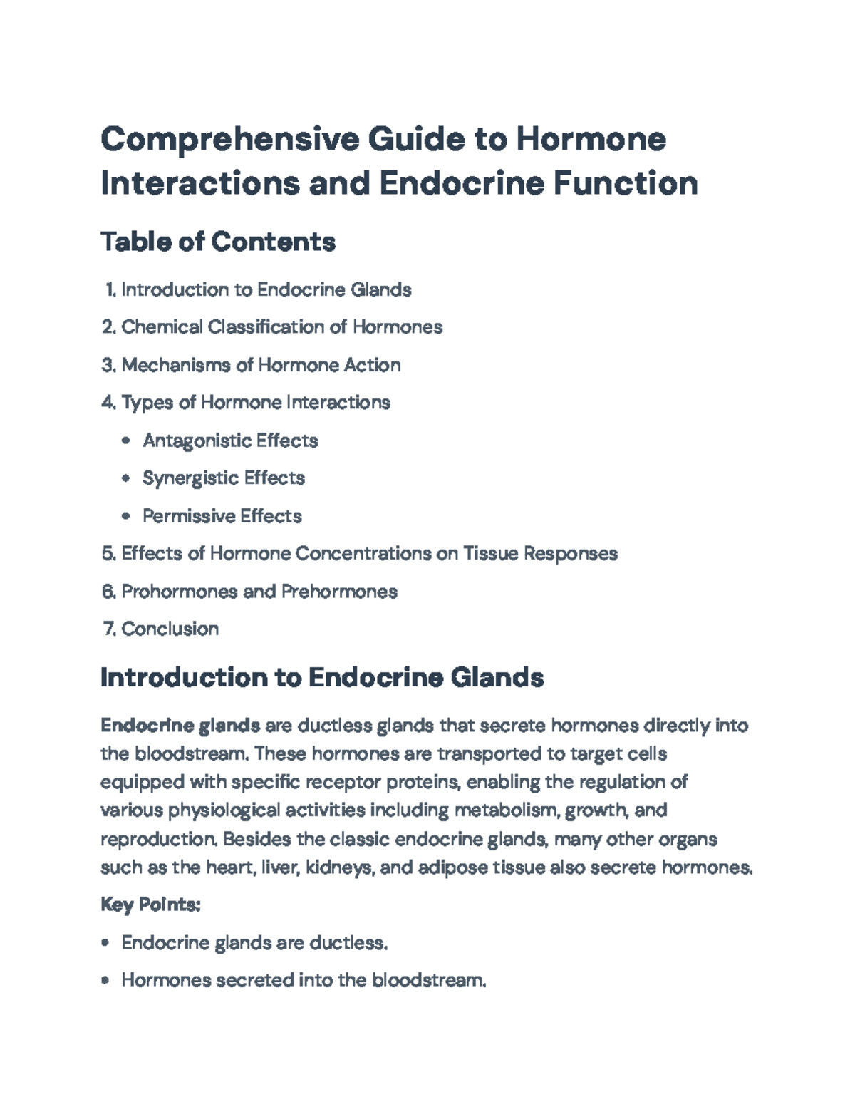 Hormone Interactions and Endocrine Function: A Comprehensive Guide ...