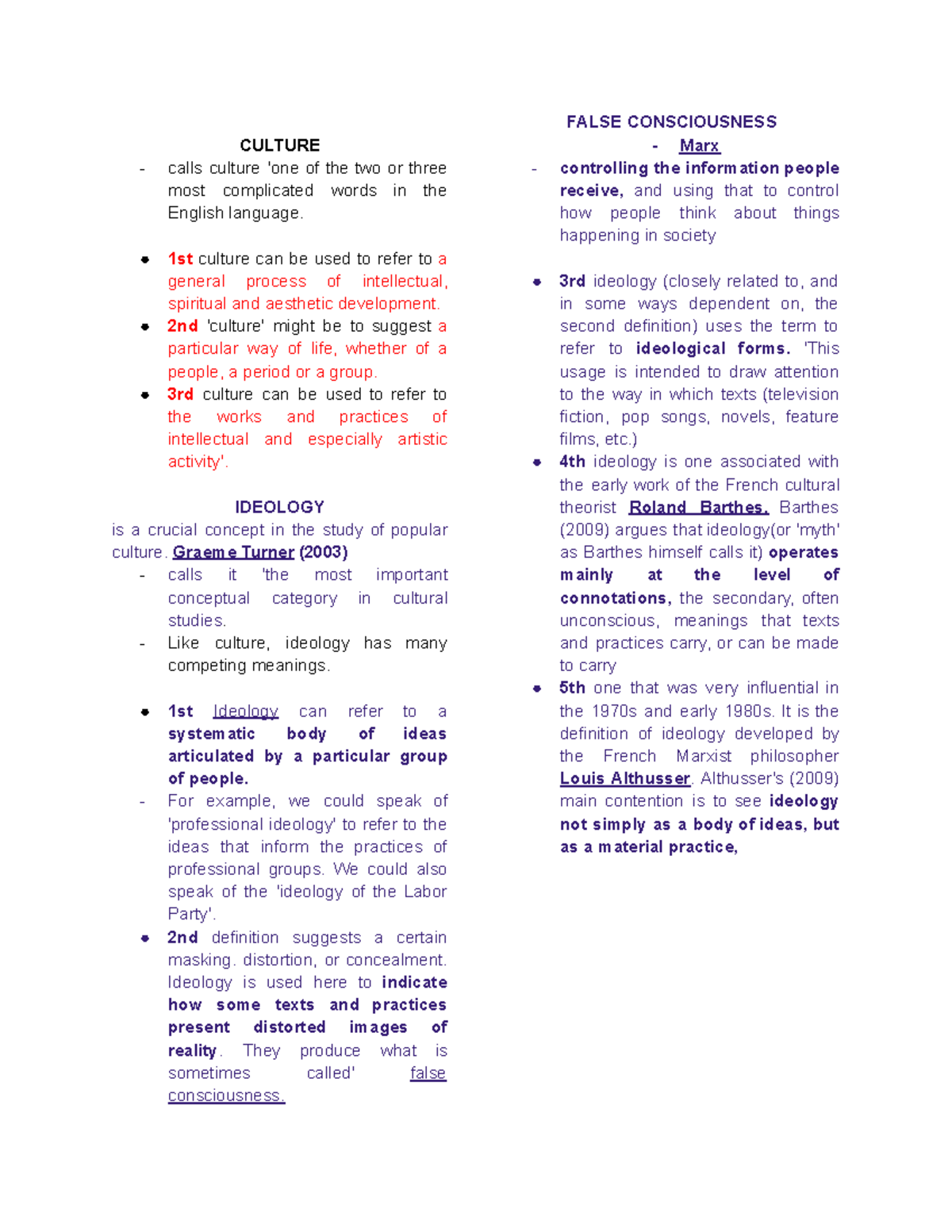 GE Elect 5: Culture and Ideology Quiz Reviewer - Studocu