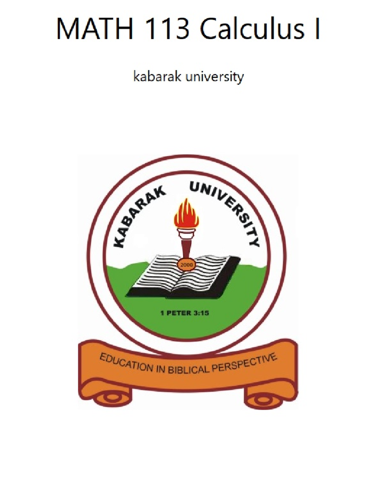 MATH 113 Final Exam - Calculus I at Kabarak University 2021 - Studocu